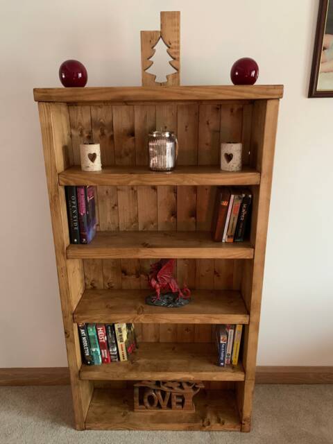 Bookcase Handmade Rustic Solid Wood by Etsy | ufurnish.com