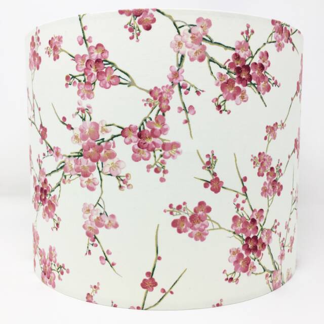 Oriental Lampshade, Cherry Blossom Sakura Lamp Shade, Chinese Chinoise ...