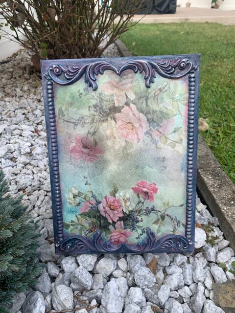 Handcrafted, Rustic Canvas Decoupage, Wall Decor, Decoupage Hanging ...