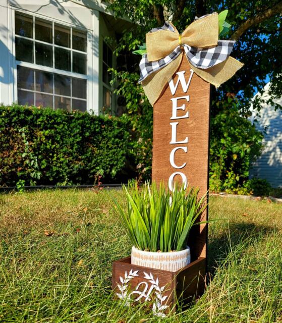 Beautiful Porch Sign With Planter Box-Plant by Etsy | ufurnish.com