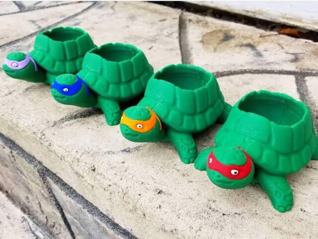 Teenage Mutant Ninja Turtle 3D Printed Planter Tmnt by Etsy | ufurnish.com