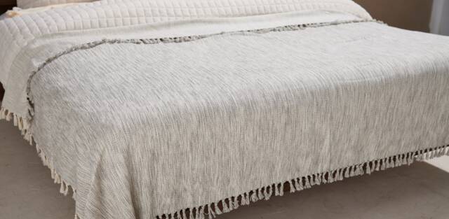 Turkish Bed Throw, Grey Single Bedspread, Boho Blanket, Sofa Bedcover ...