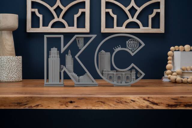 Kansas City Wall Decor, Kc Skyline, Wfh Birthday Gift, House Warming ...