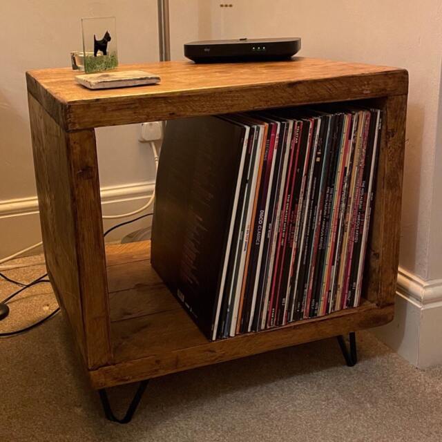 Vinyl Record Storage Unit Coffee Table Record With Metal Legs by Etsy ...