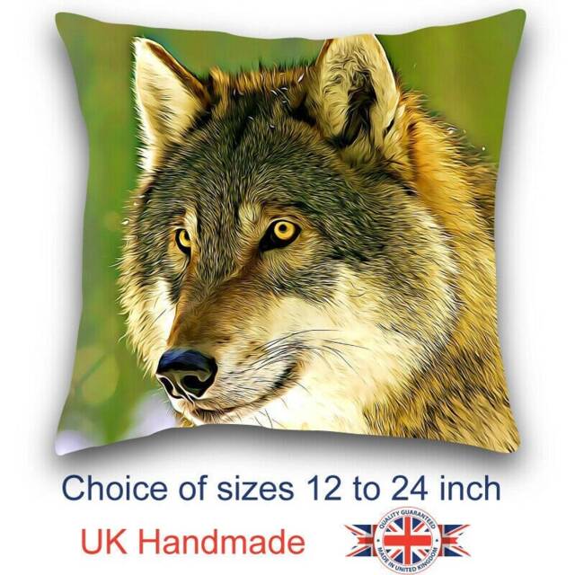 Wolf, Wolf Cushion, Choice Of Sizes, Handmade by Etsy | ufurnish.com