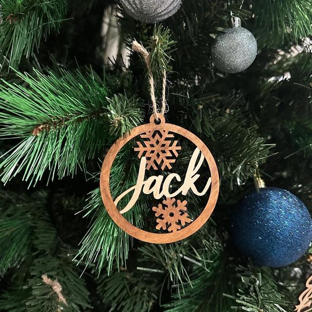 Custom Set Family Christmas Tree Baubles Christmas Decor Personalized ...