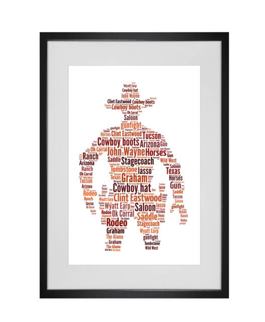 Personalised Cowboy Word Art Print by Etsy | ufurnish.com