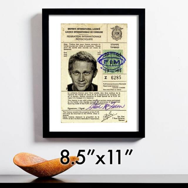 "steve Mcqueen, 8.5""x11" by Etsy | ufurnish.com