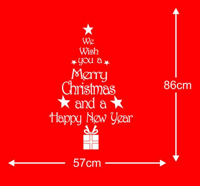 Christmas Tree Wall Art Sticker Holiday Vinyl Decal by Etsy | ufurnish.com
