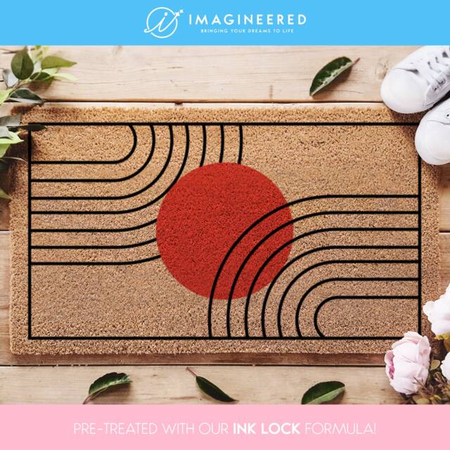 Welcome Mat Mid Century Modern, Housewarming Gift, Unique Wedding ...