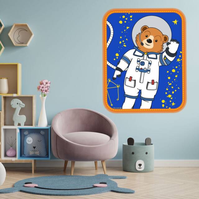 Paddington Tv Wall Sticker - Space Badge Decal Kids Art by Etsy ...
