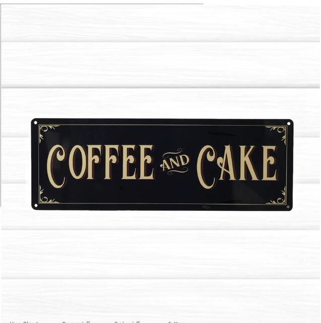 Coffee & Cake Metal Sign Kitchen Cafe Wall Art by Etsy | ufurnish.com
