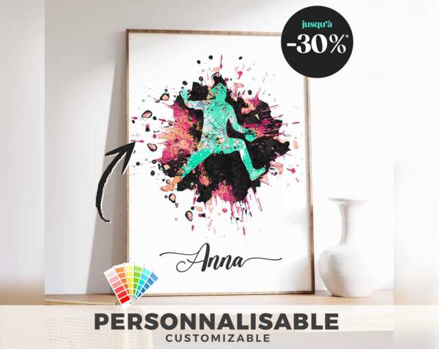 Handball Goalkeeper Poster - Girl To Customize/Sport Sportsman ...