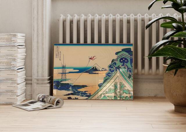 Japanese Print, Landscape Art, Hokusai Woodblock Wall Decor, Toto Asakusa Honganji Gift by Etsy ...
