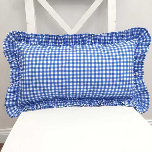 Bohemian Frill Linen Gingham Pillow Cover - Color Options With Edges Hello Mello Store by Etsy ...