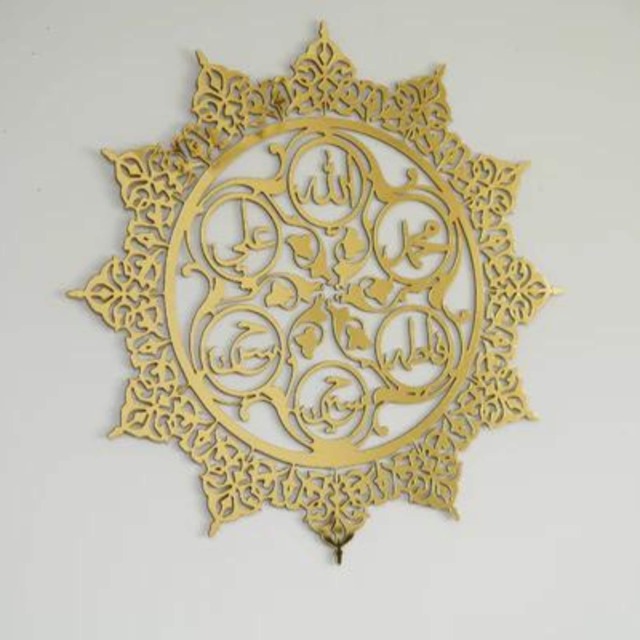 Panjtan Pak Names Islamic Wall Art Acrylic Muslim Home Decor by Etsy ...