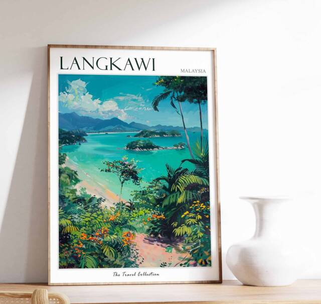 Langkawi Malaysia Travel Poster Tropical Island Art by Etsy | ufurnish.com