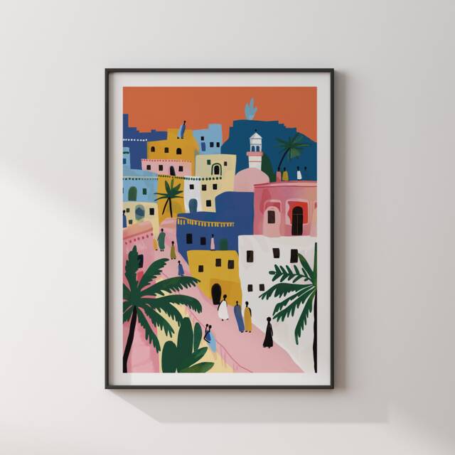 Mogadishu Print Somalia Wall Art - Cities Of Africa Collection Travel ...