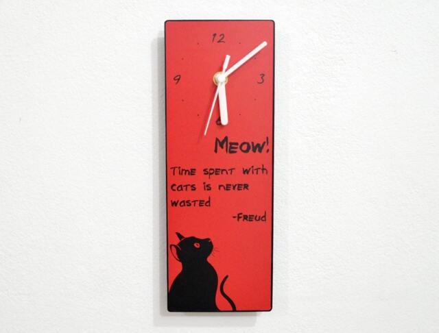 Time Spent With Cats Is Never Time Wasted - Quotes Freud Meow Wall ...