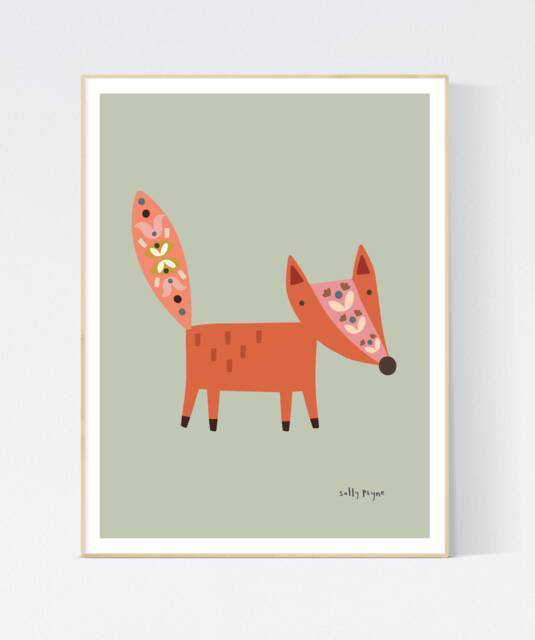 Fox Folk Wall Art - Wall Children's Prints Illustration by Etsy ...