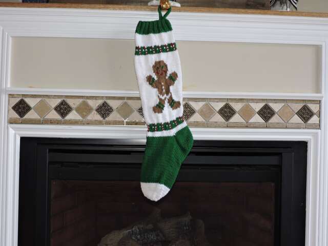 Gingerbread Man Hand Knit Christmas Stocking by Etsy | ufurnish.com