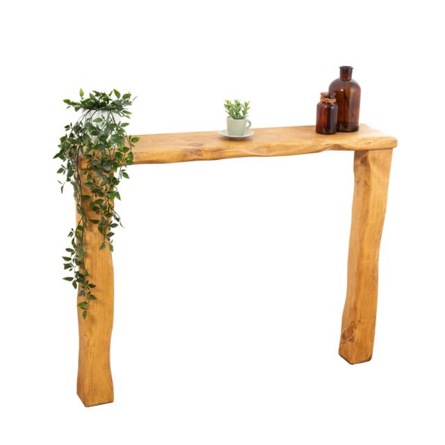 Solid Wood Wavy Edge Console Table - Reclaimed Timber Style by Etsy ...
