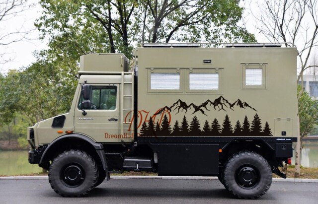 Mountains Wall Decal, Rv Woodland Decal Landscape Car Sticker, Camper ...