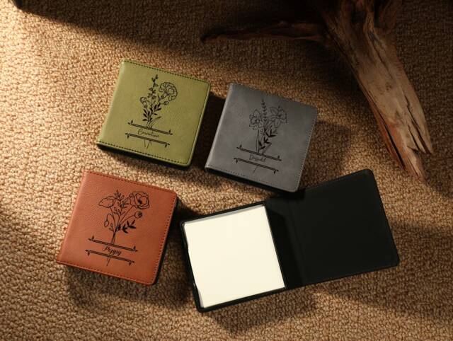 Personalized Sticky Notes Organizer, Custom Post It Note Holder, Mini ...