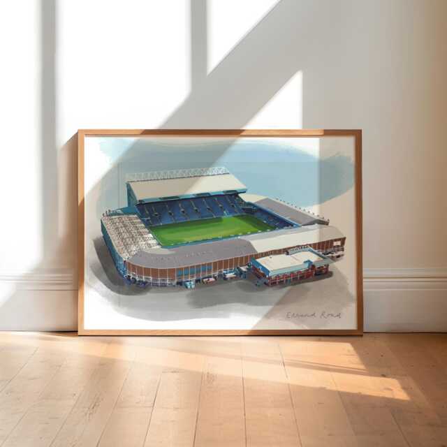 Elland Road Art Print/Leeds United Fan Poster Football Gift by Etsy ...