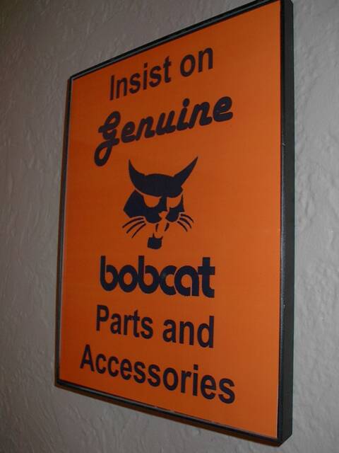 Bobcat Skid Steer Genparts Farm Barn Garage Framed Advertising Print ...