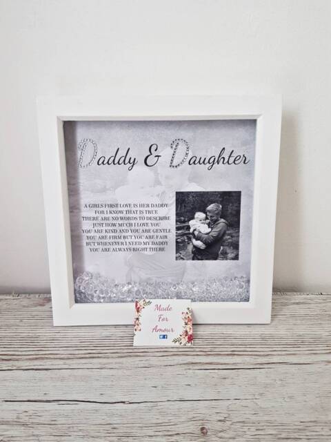 Daddy Daughter Crystal Photo Frame. Father & Daughter Frame by Etsy ...