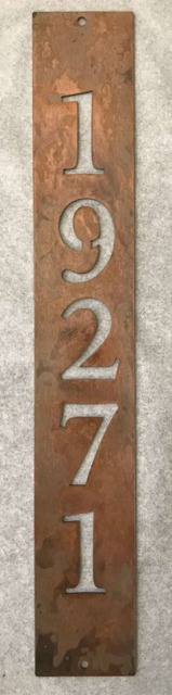 Metal Vertical House Number Sign by Etsy | ufurnish.com