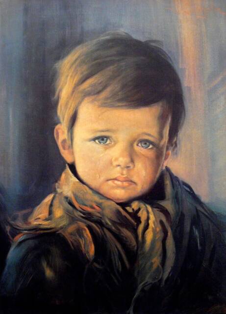 The Crying Boy By Giovanni Bragolin Tretchikoff Era - Vintage Kitsch ...