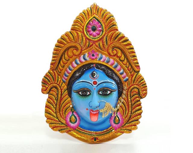 Large Rare Goddess Kali Maa/Mata - Durga Wall Hanging Face , Large Nose ...