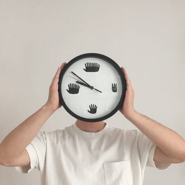Hands Clock - Funny Minimal Sweep Motion With For Numbers by Etsy ...