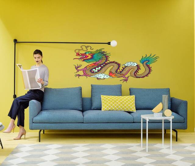 Japanese Dragon Wall Decal, Sticker, Wall Decor by Etsy | ufurnish.com