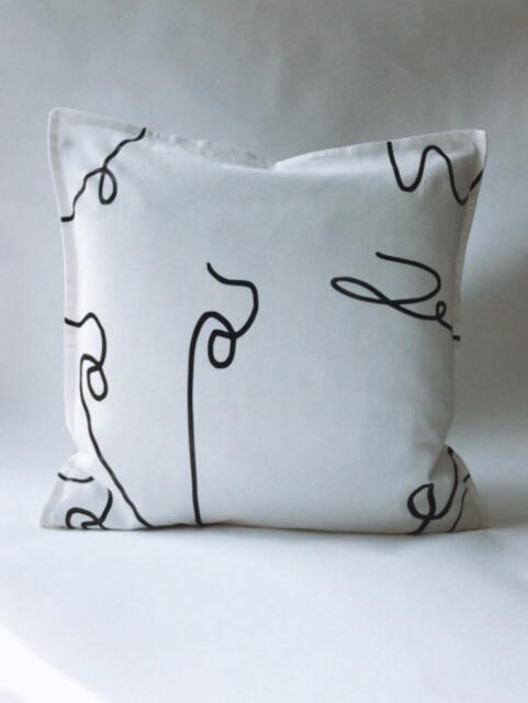 The Cali Cushion Cover - Line Art Loop & Twist Design Updated by Etsy ...