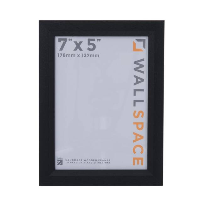 7X5 Black Frame - Bevelled Photo Inch 7 X 5 Grained Wood Frames by Etsy ...