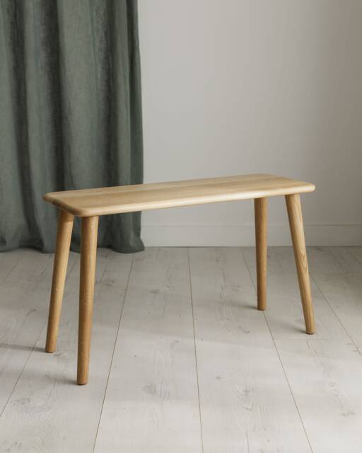 Bellevue' Solid Oak Bench With Rounded Edge Profile Corners by Etsy ...
