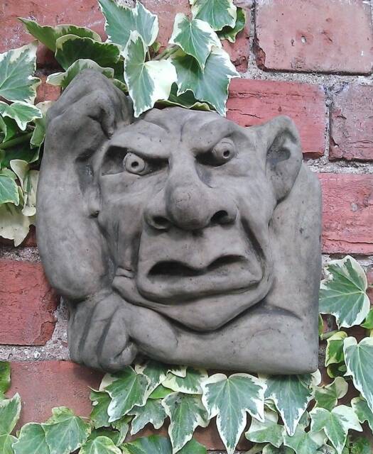 stone Gargoyle Wall Plaque Guardian Garden Ornament by Etsy | ufurnish.com
