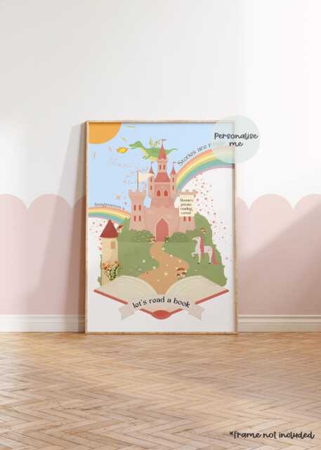 Fairytale, Magic Kingdom, Let's Read, Personalised Print, Reading ...