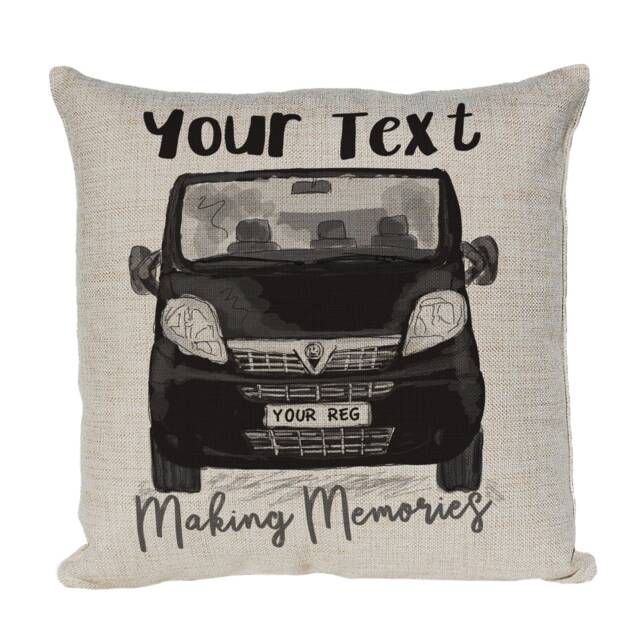 Personalised Camper Van Cushion Cover, Choice Of Colours By Inspired ...