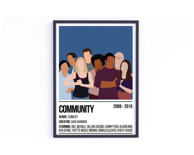 Community Tv Show Poster - Greendale Troy & Abed by Etsy | ufurnish.com