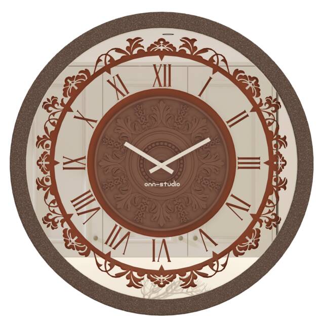 Office Clocks, Unique Vintage Mirror Wall Square Clock, Roman Numerals ...