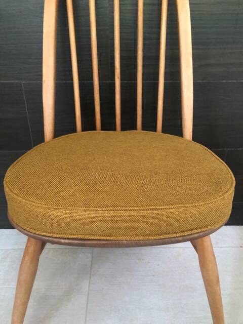 Myhome New Seat Pad(S For Ercol Dining Chairs With Straps & Press Studs ...