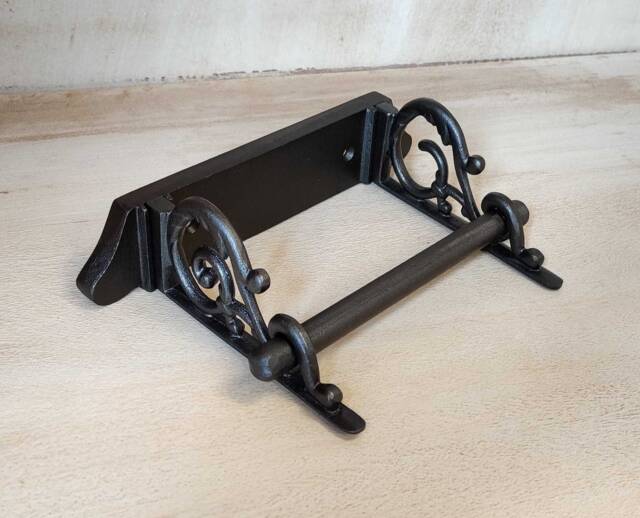 Ornate Vintage Victorian Style Wall Mounted Cast Iron Scroll Toilet Loo ...