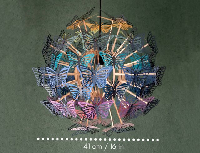 Butterfly Lampshade Diy Kit. Kids Lamp Pendant, Girl Nursery Decor by ...