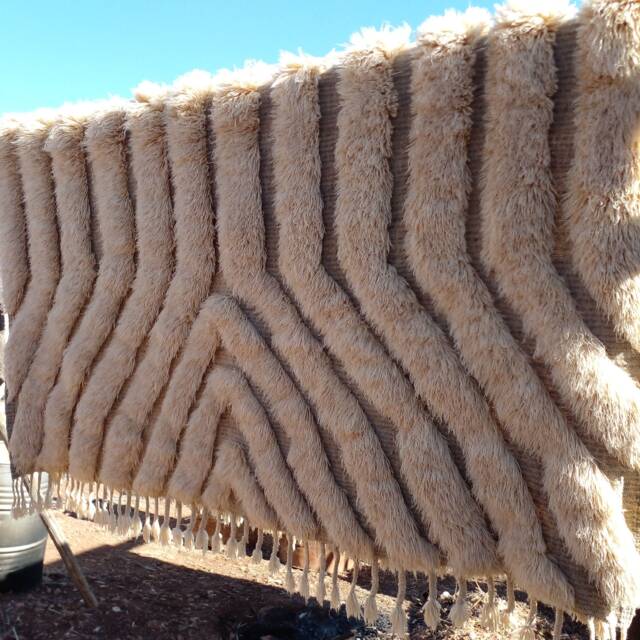 Moroccan Rug , Beni Mrirt 8x10, Unique Ourain Rug, New Berber Design ...