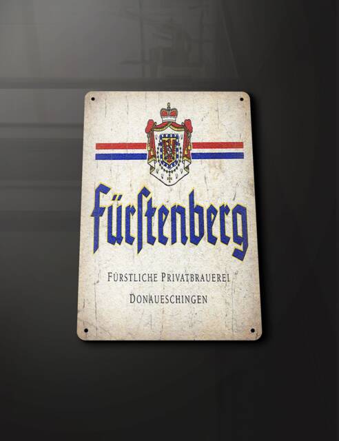 F??rstenberg Germany Pub Beer Bar - Metal Sign Plaque Wall Art Decor ...