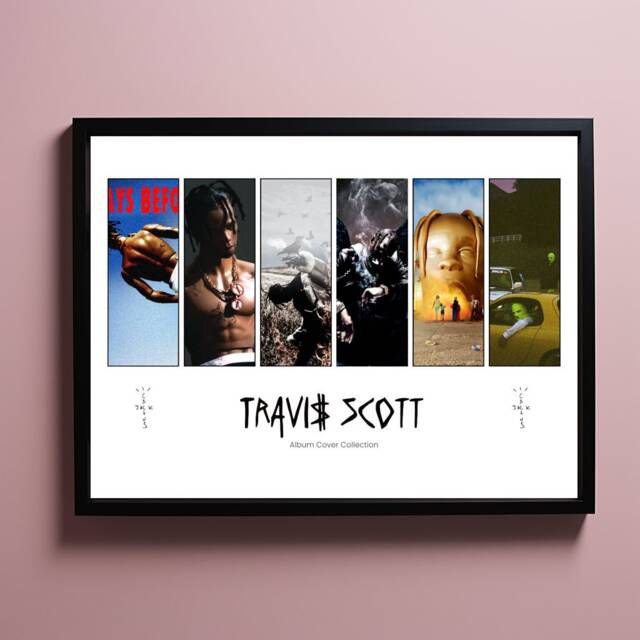 Travis Scott Album Cover Poster - Professional Print in Hd Wall Art ...